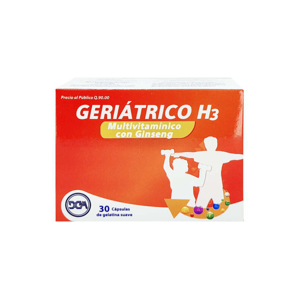 Geriatrico H3 conamep, 30 capsulas – Apomedix
