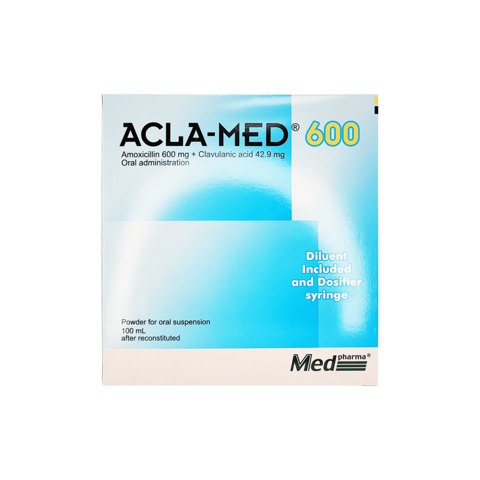 Acla-Med 600mg polvo para suspension, frasco 100ml – Apomedix
