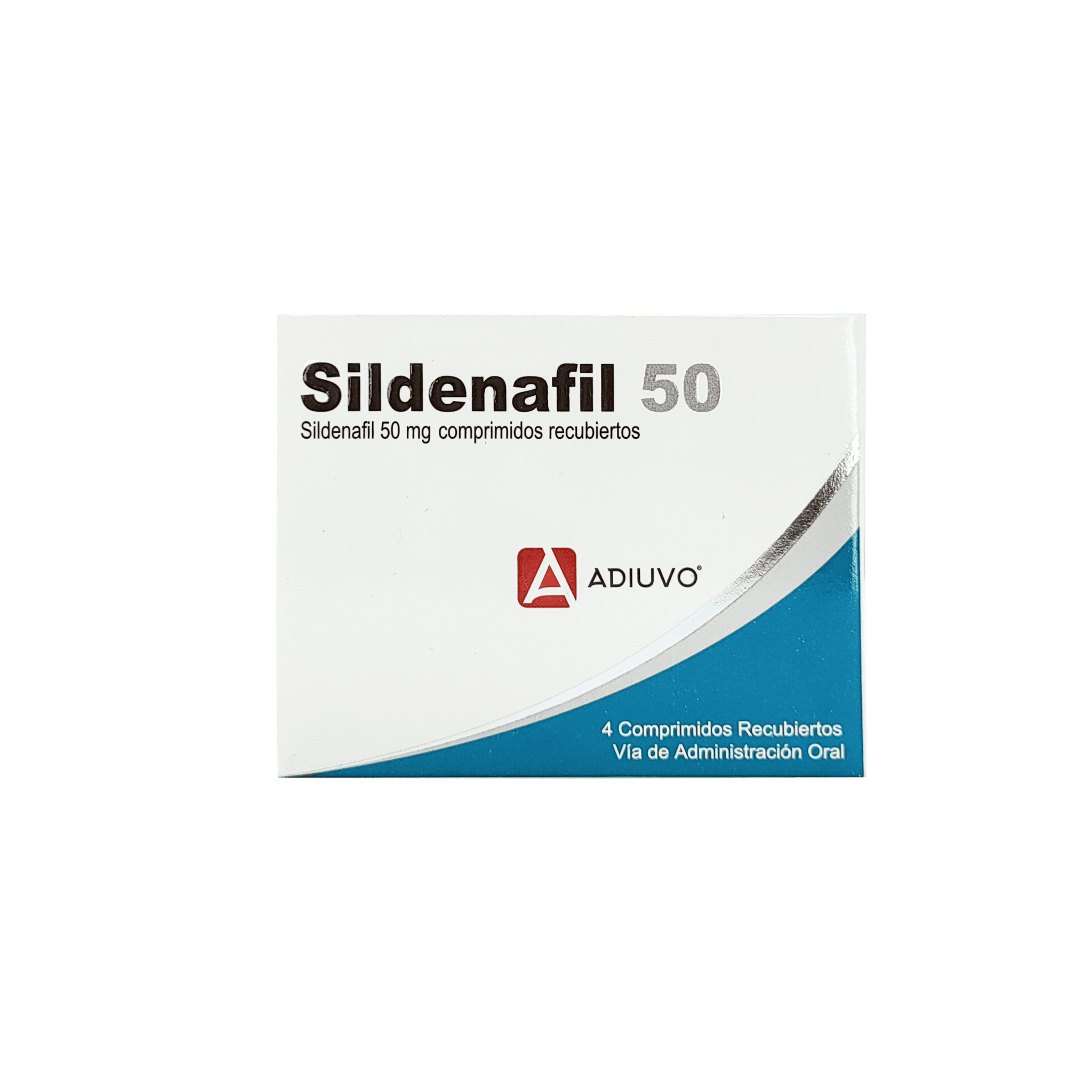 Sildenafil Adiuvo 50mg, 1 de 4 comprimidos recubiertos – Apomedix