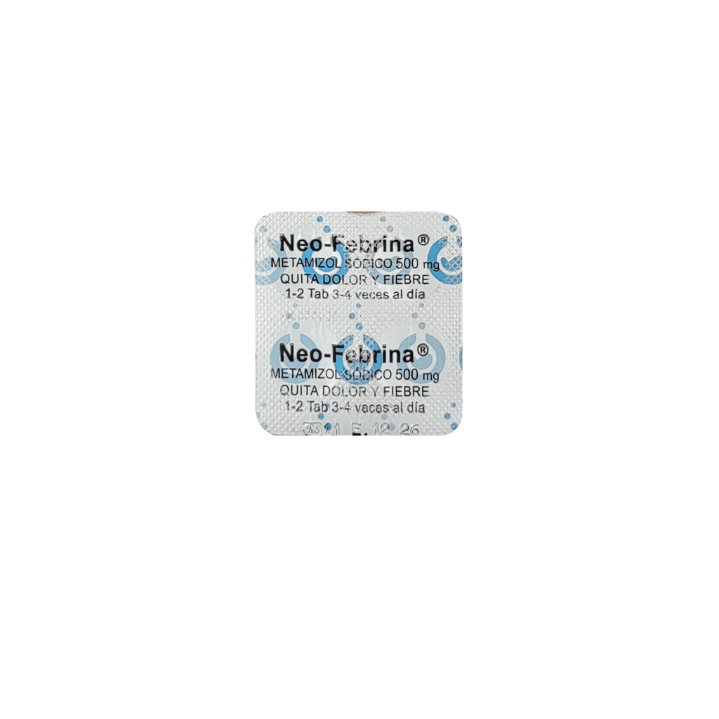 Neo-Febrina 500mg, 1 de 4 tabletas – Apomedix