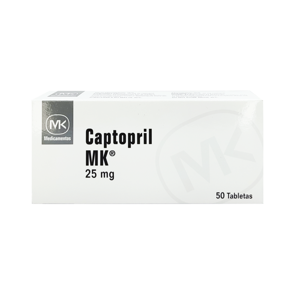 Captopril MK 25mg , 1 de 10 tabletas – Apomedix
