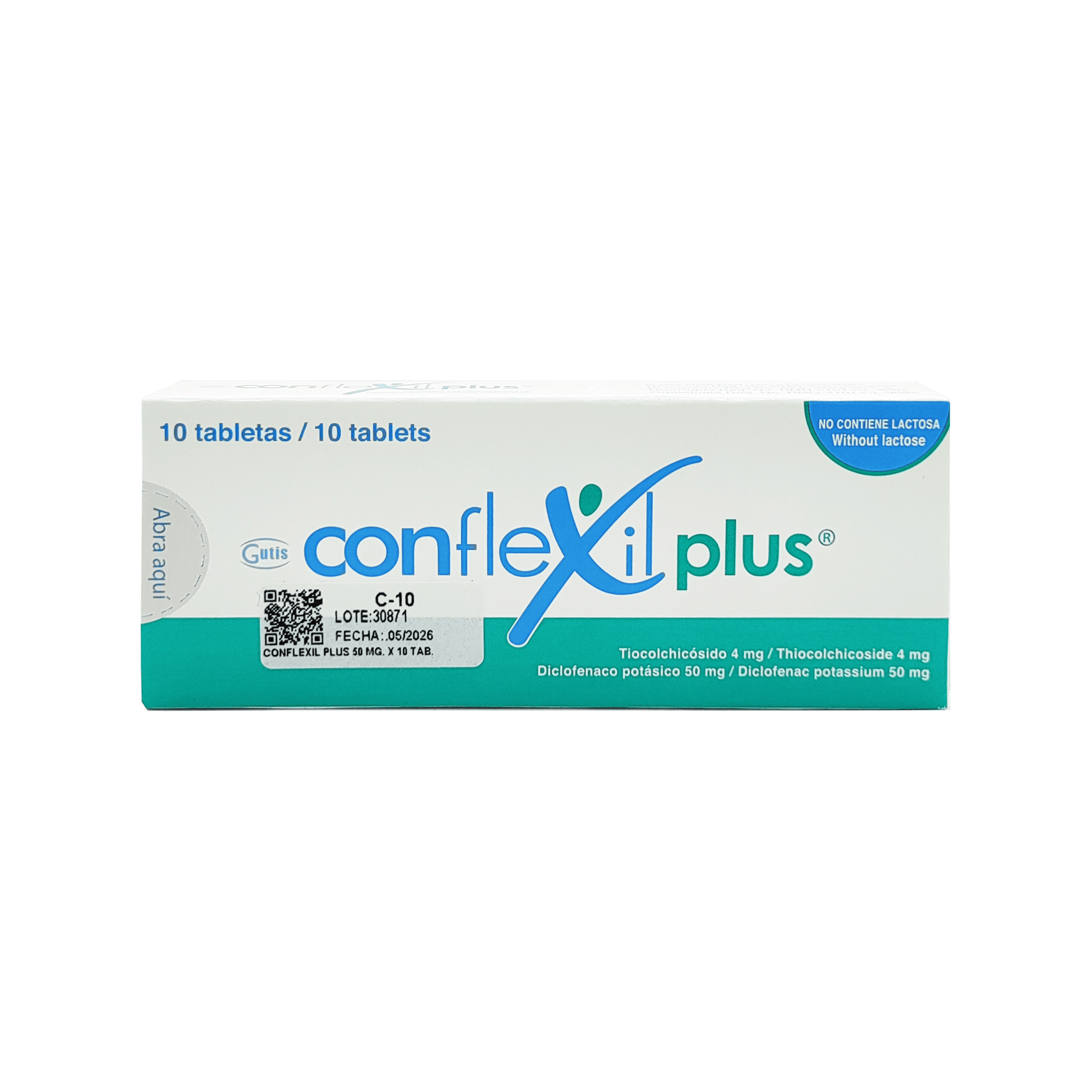 Conflexil plus 50mg/4mg, 10 tabletas – Apomedix