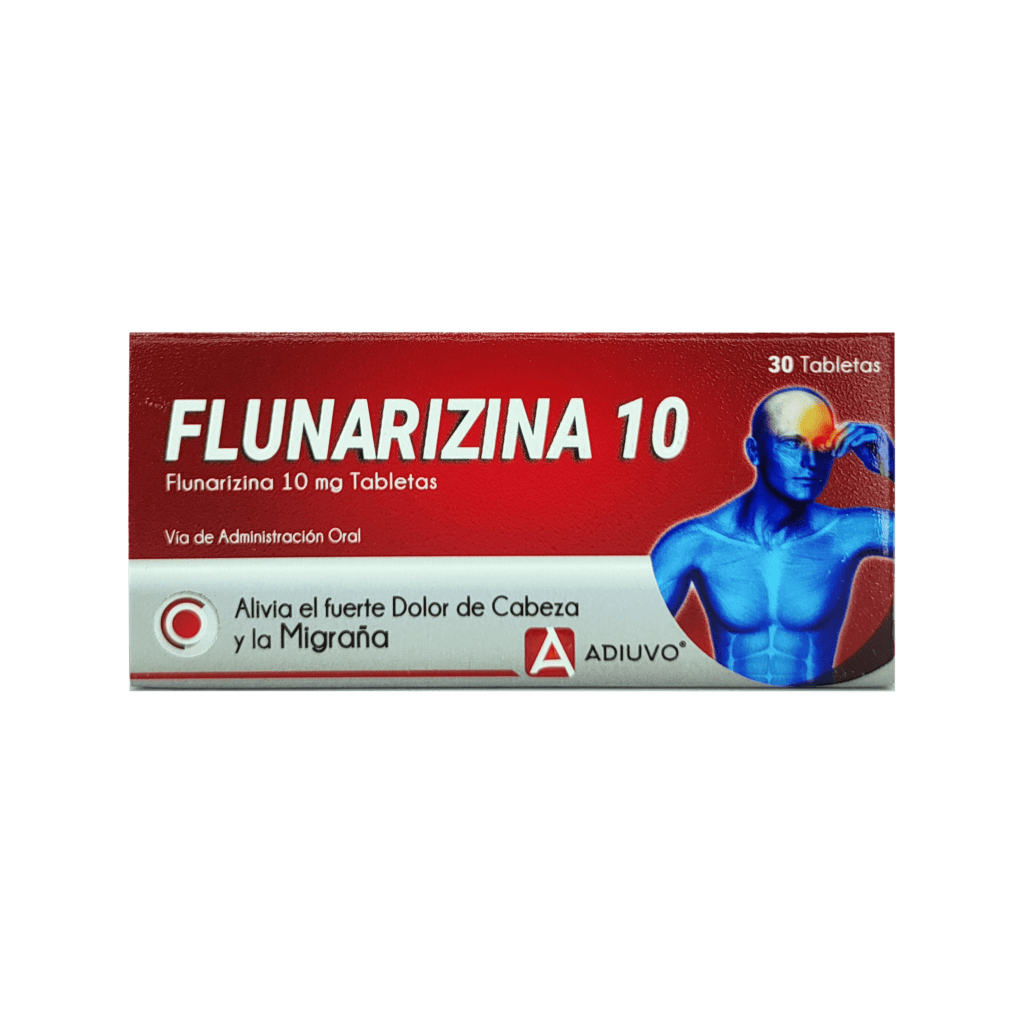 Flunarizina Adiuvo 10mg , 30 Tabletas – Apomedix