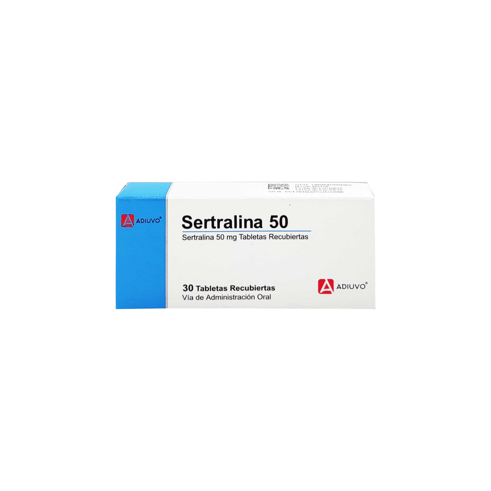 Sertralina Adiuvo 50mg, 30 tabletas recubiertas – Apomedix