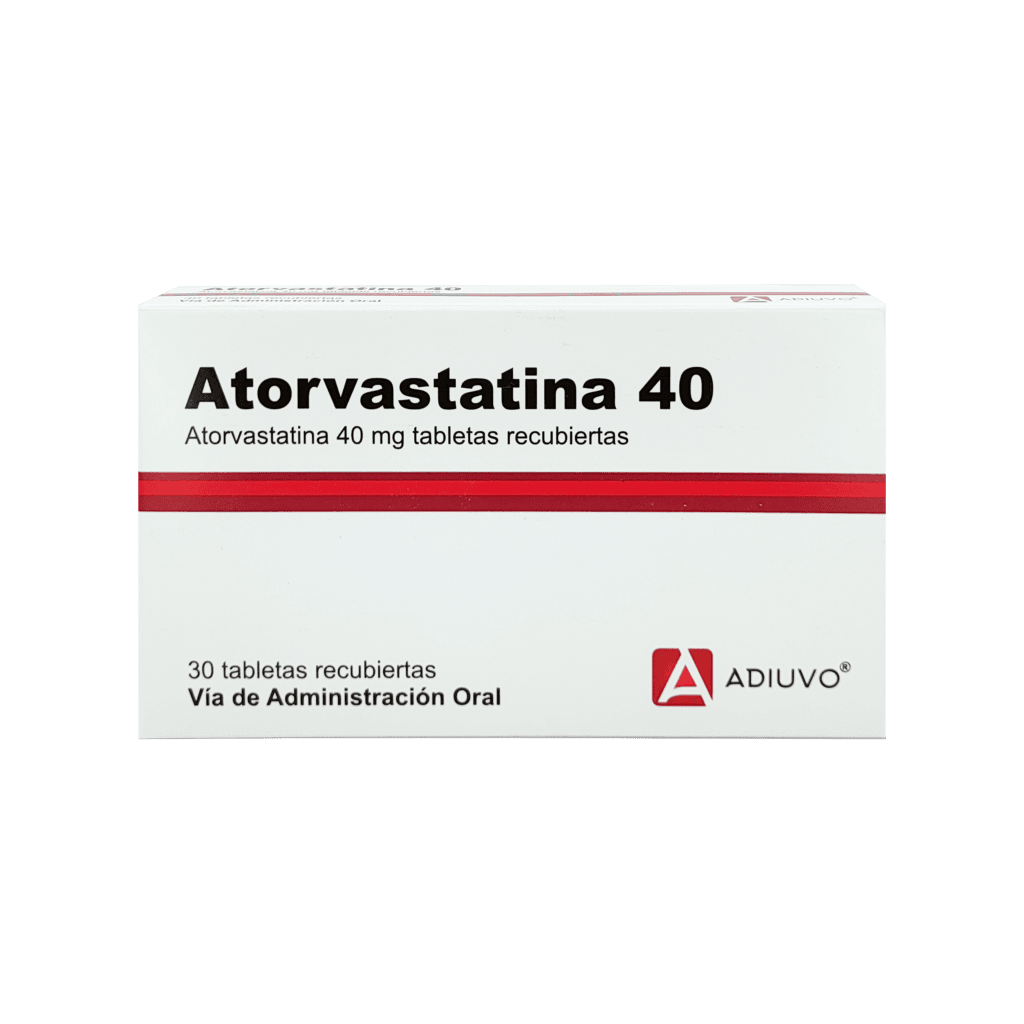Atorvastatina Adiuvo 40mg, 30 comprimidos recubiertos – Apomedix