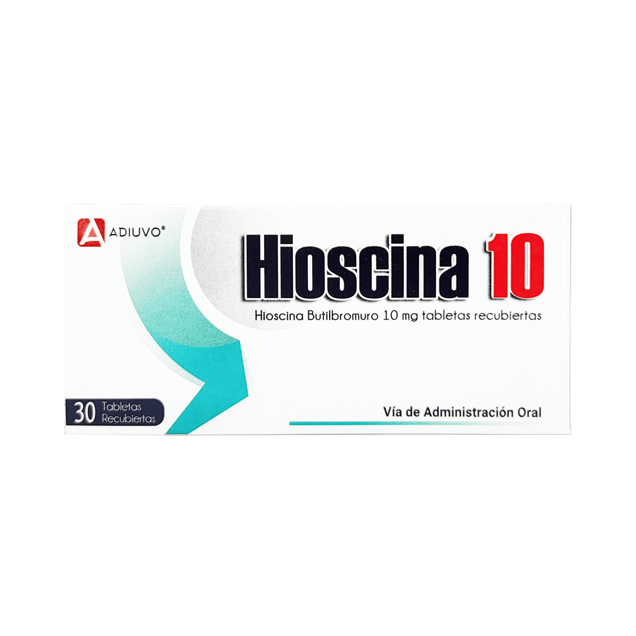 Hioscina 10mg Adiuvo, 1 de 30 tabletas recubiertas – Apomedix