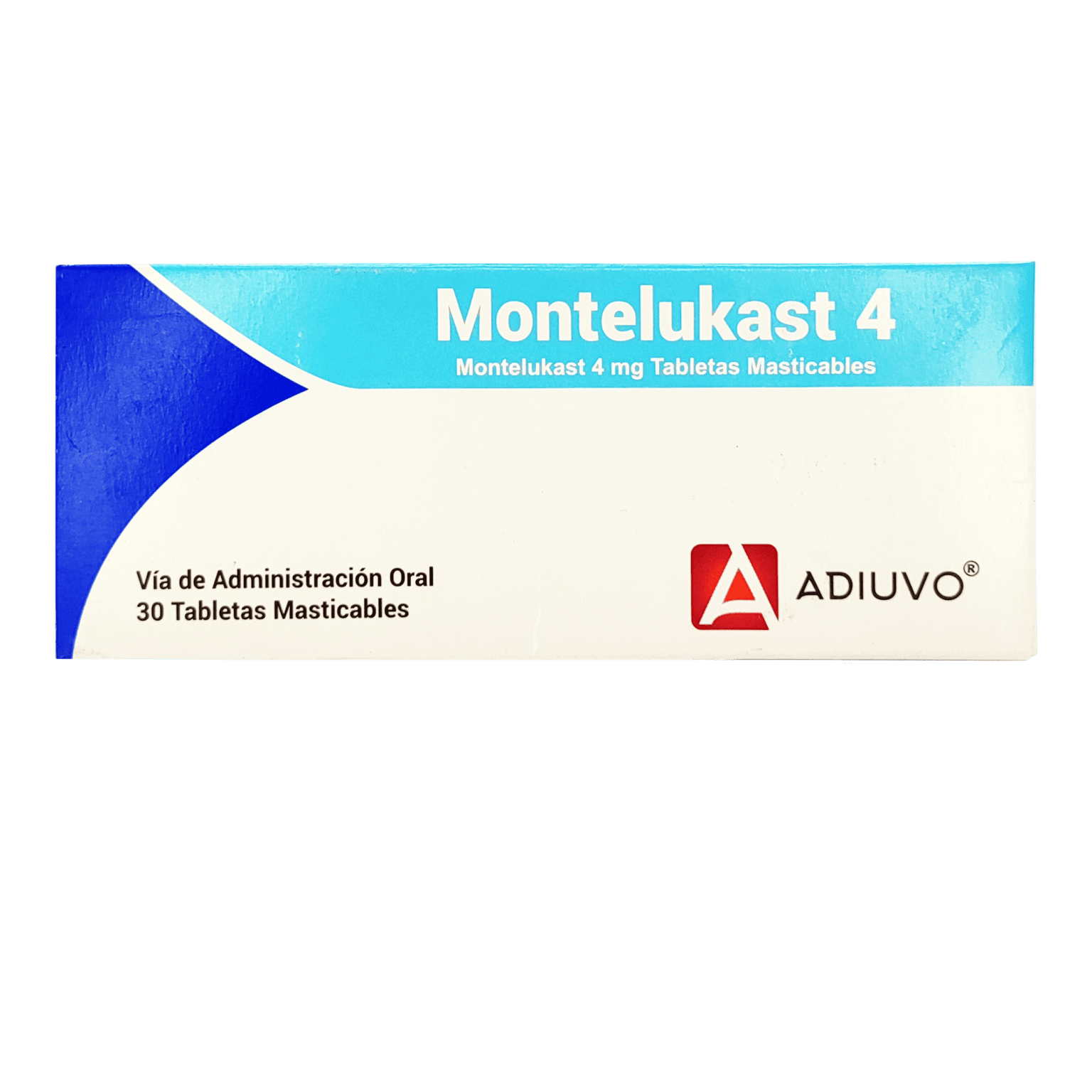 Montelukast Adiuvo 4mg , 1 de 30 tabletas masticables – Apomedix