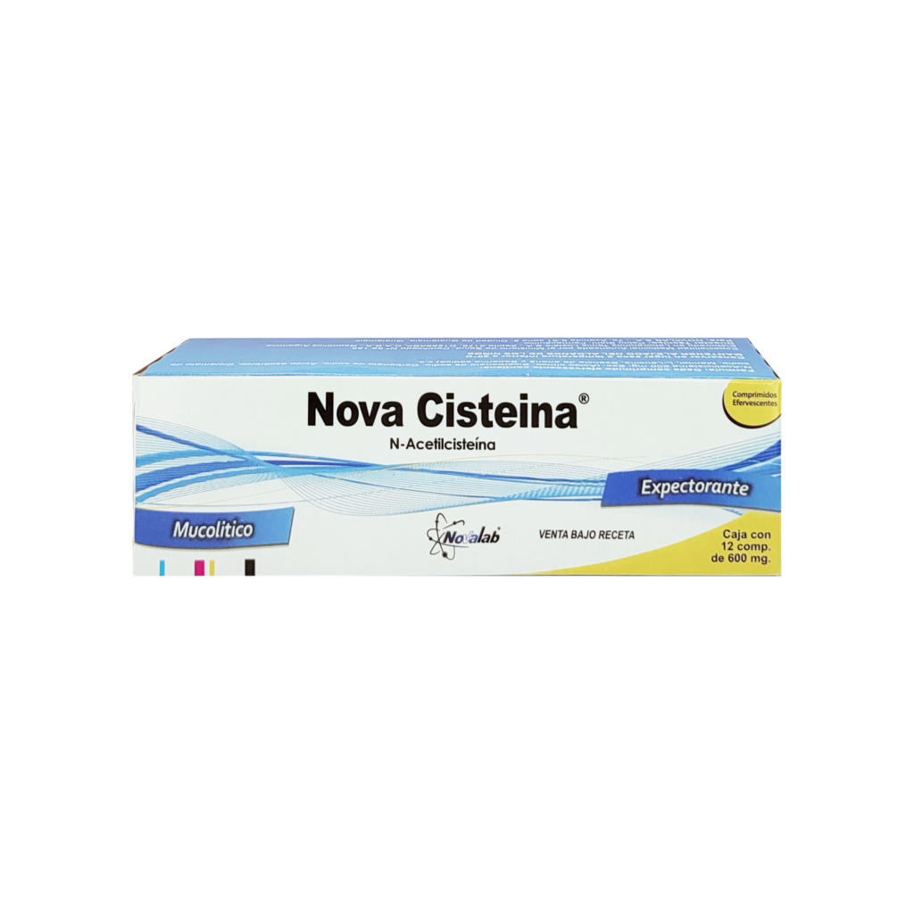 Nova Cisteina 600mg, 12 comprimidos efervescentes – Apomedix