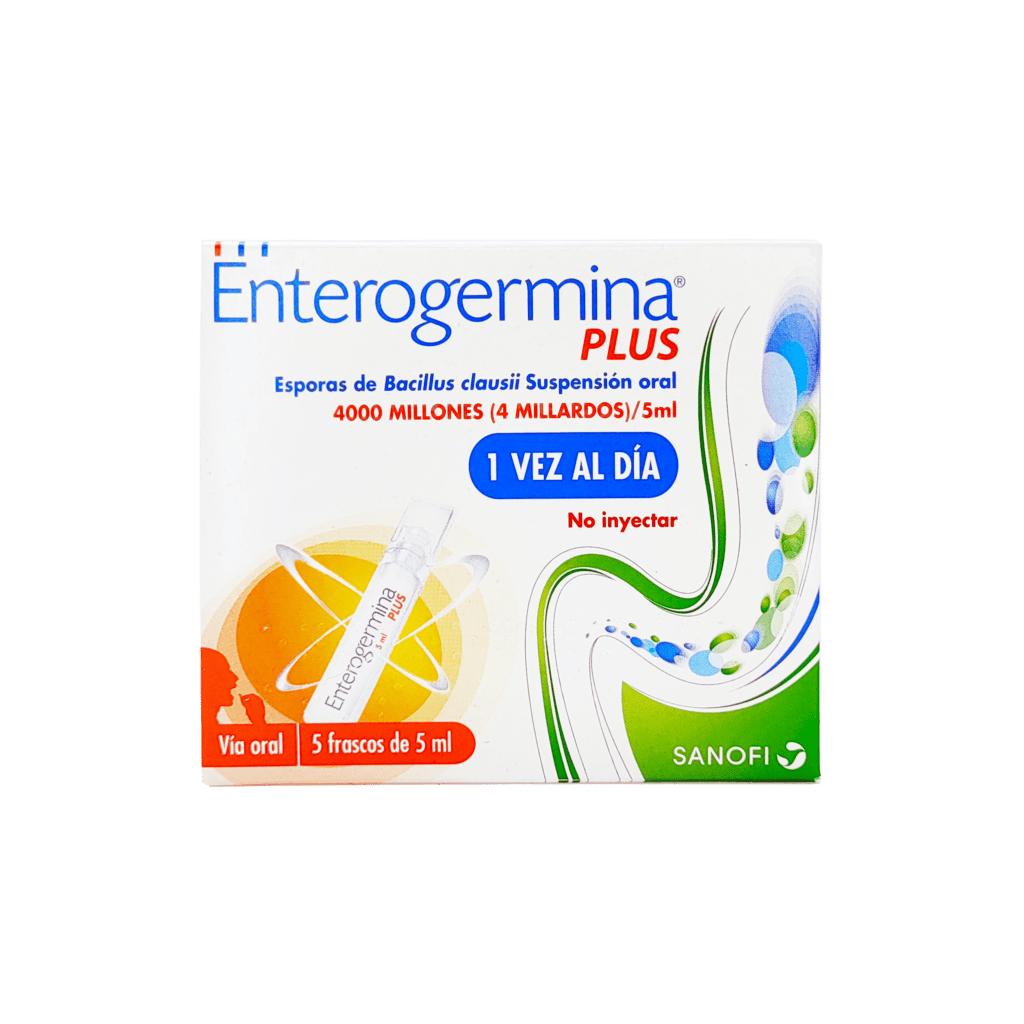 Enterogermina Plus, 5 ampollas bebibles – Apomedix