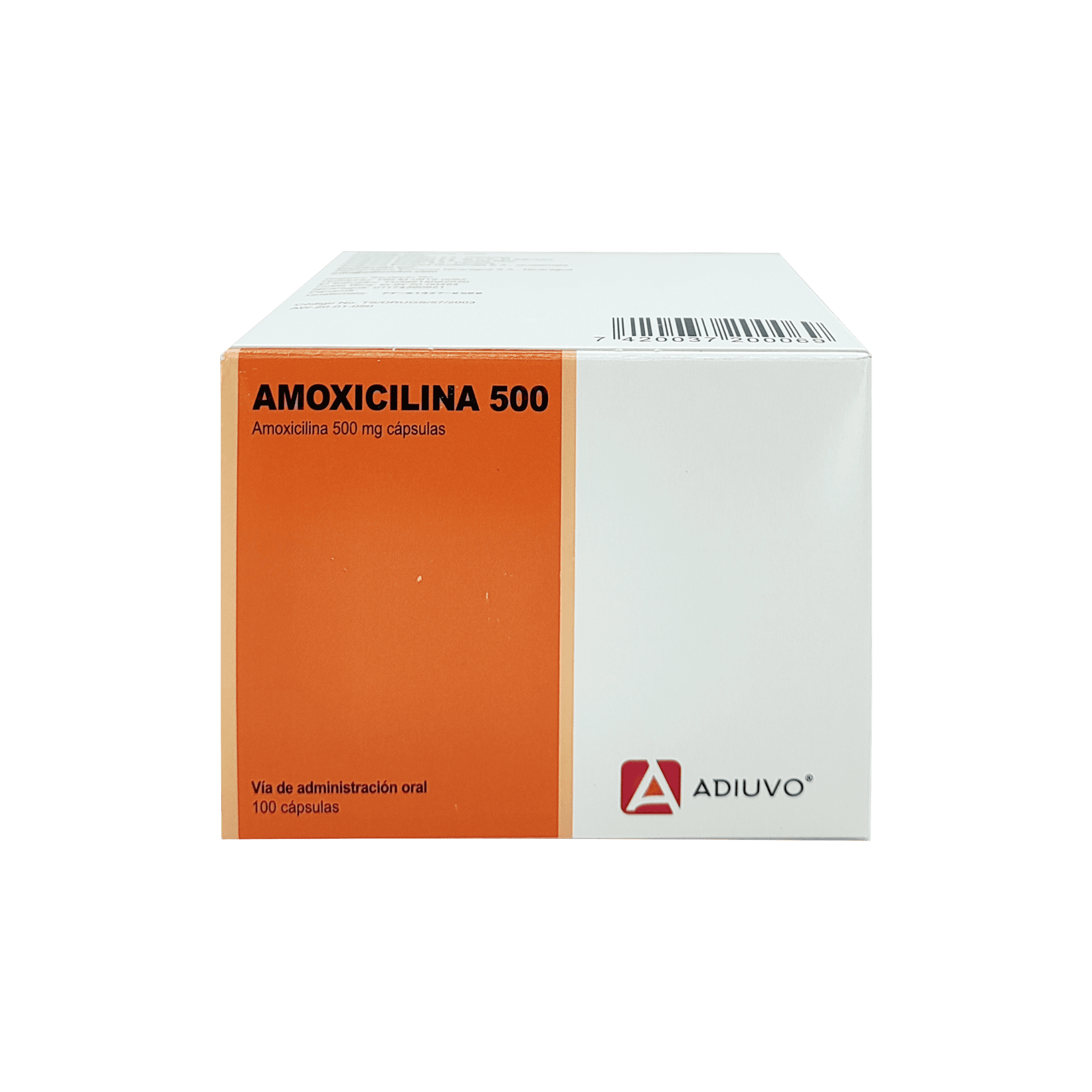 Amoxicilina Adiuvo 500mg , 1 de 100 capsulas – Apomedix