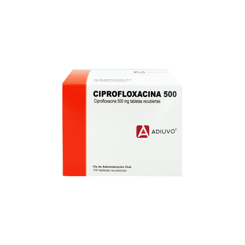 Ciprofloxacina Adiuvo 500mg , 1 de 100 Tabletas Recubiertas – Apomedix
