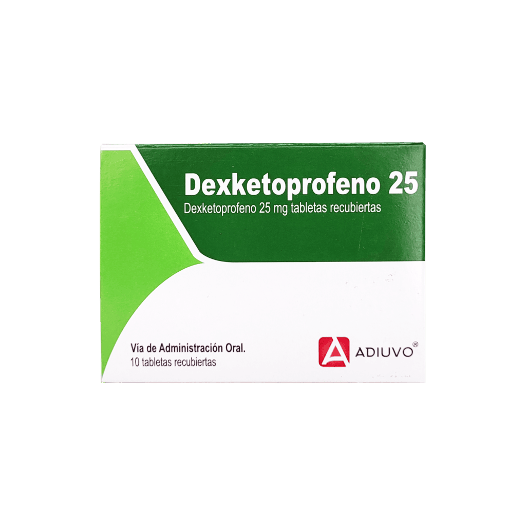Dexketoprofeno 25mg Adiuvo, 1 de 10 Tabletas Recubiertas – Apomedix