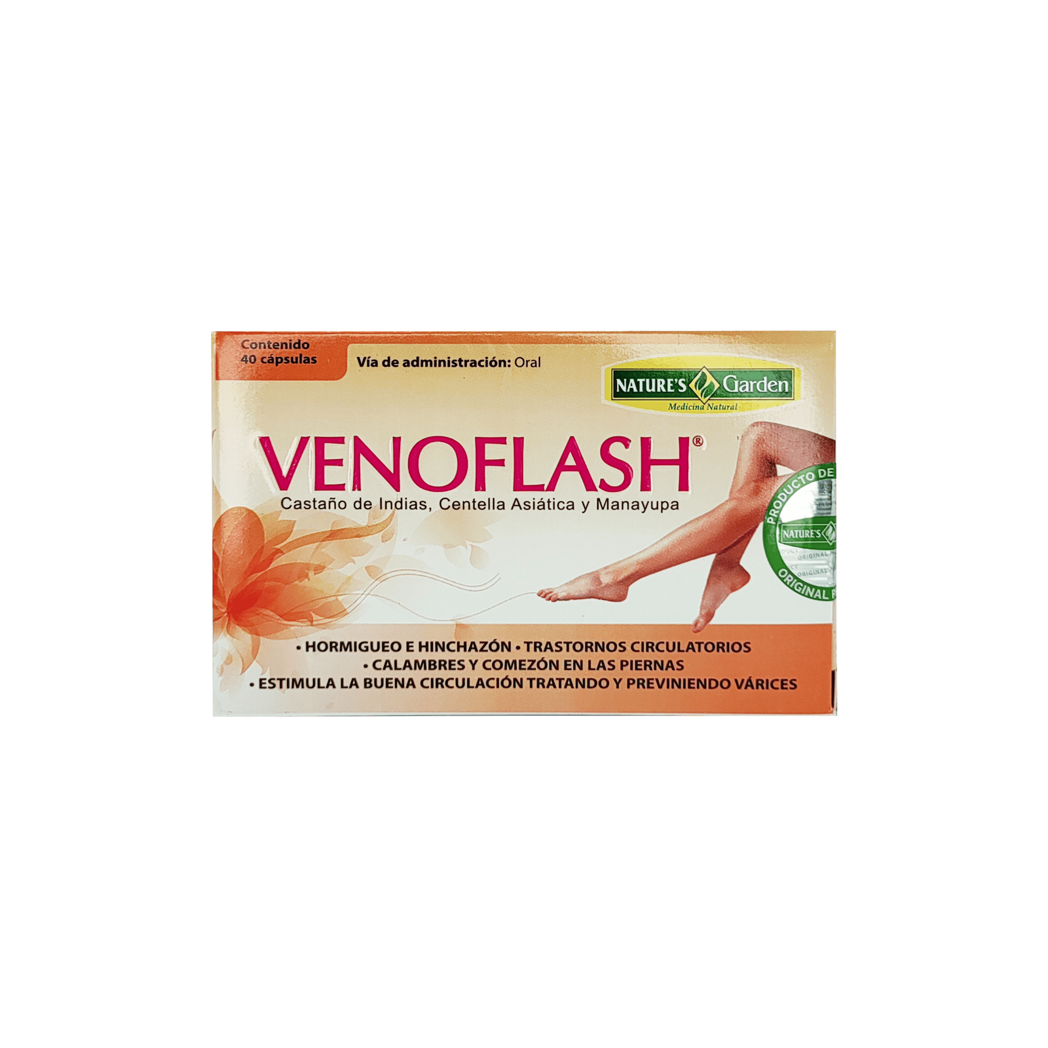 Venoflash, 40 capsulas – Apomedix