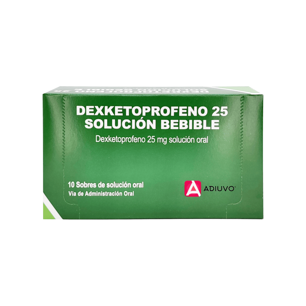 Dexketoprofeno Adiuvo 25mg Solución Oral, 1 de 10 Sobres – Apomedix