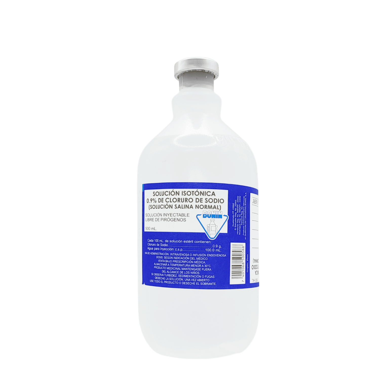 Solucion Salina (Isotonica) 0.9% Bonin Inyectable, frasco 500ml – Apomedix