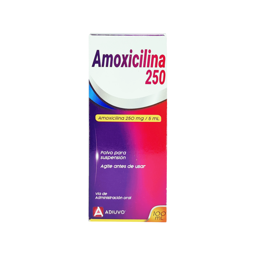 Amoxicilina Adiuvo 250mg/5ml Suspension, Frasco 100ml – Apomedix