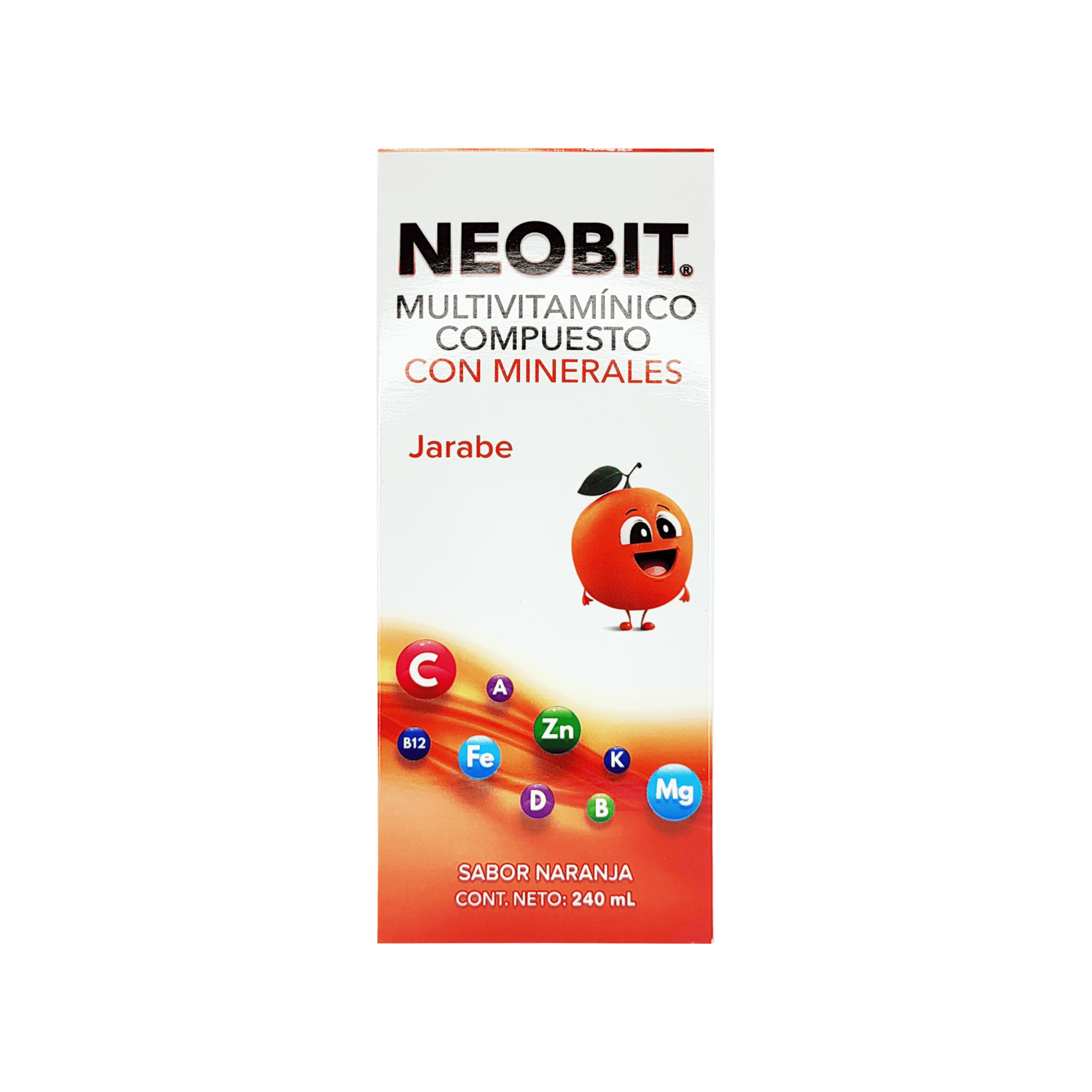 Neobit Multivinaminico Compuesto Jarabe Sabor Naranja, frasco 240ml ...
