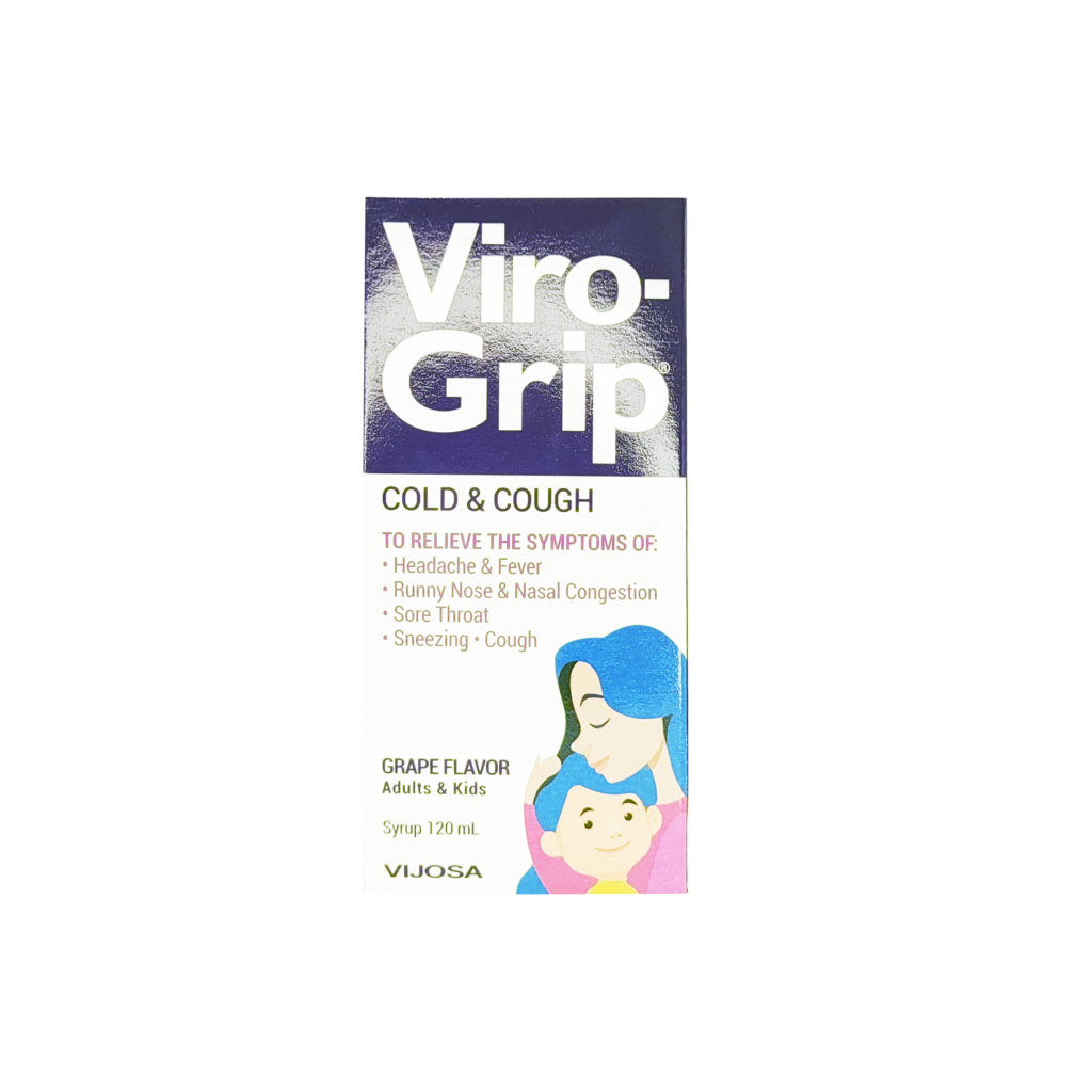 Virogrip Gripe y Tos Jarabe Adultos y niños, frasco 120ml – Apomedix