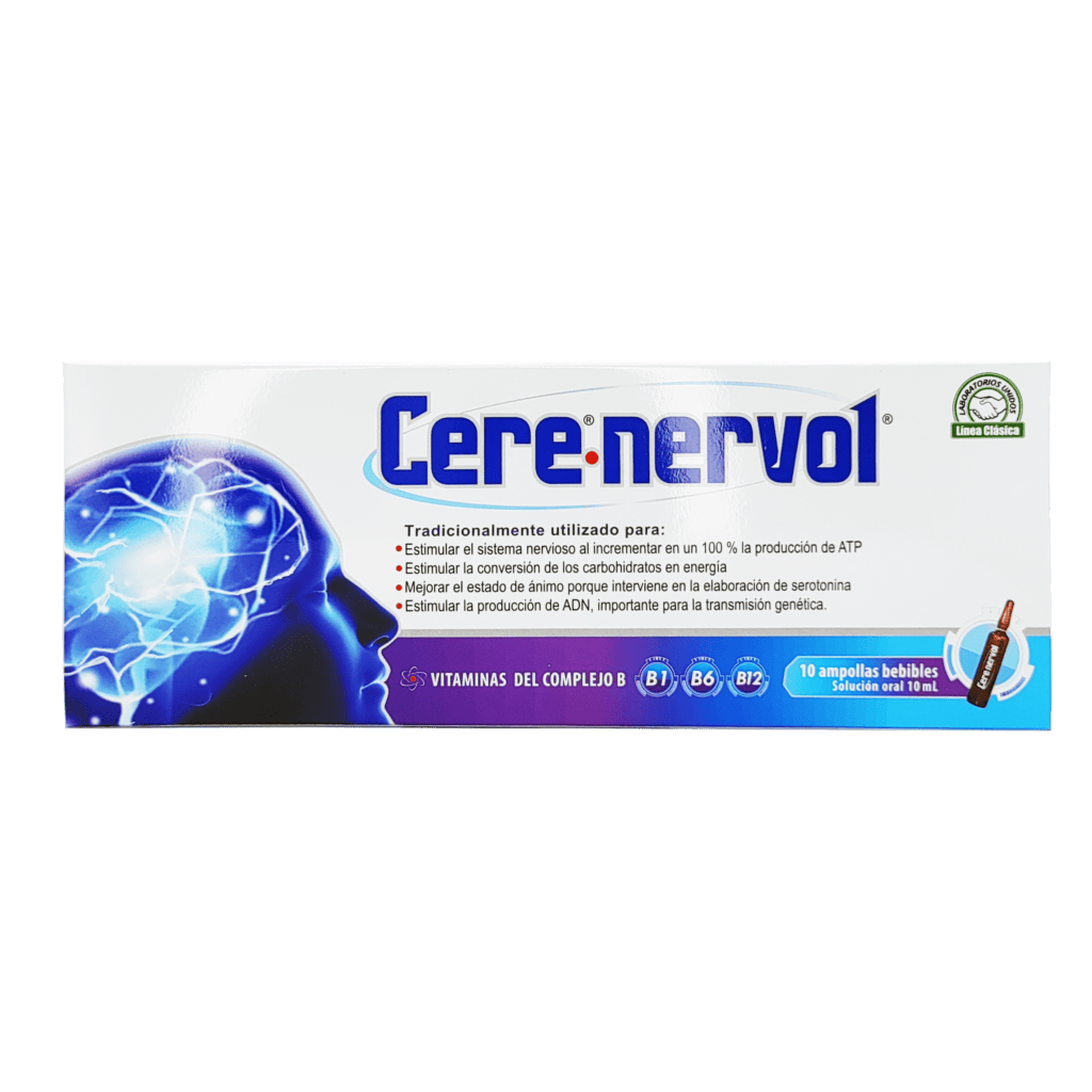 Cere nervol, 10 ampollas bebibles – Apomedix