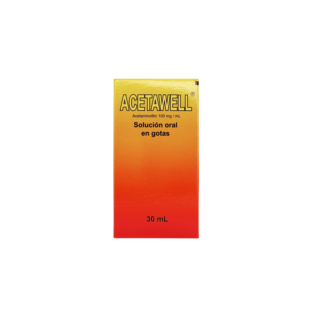 Acetawell 100mg/ml Gotas, frasco 30ml – Apomedix