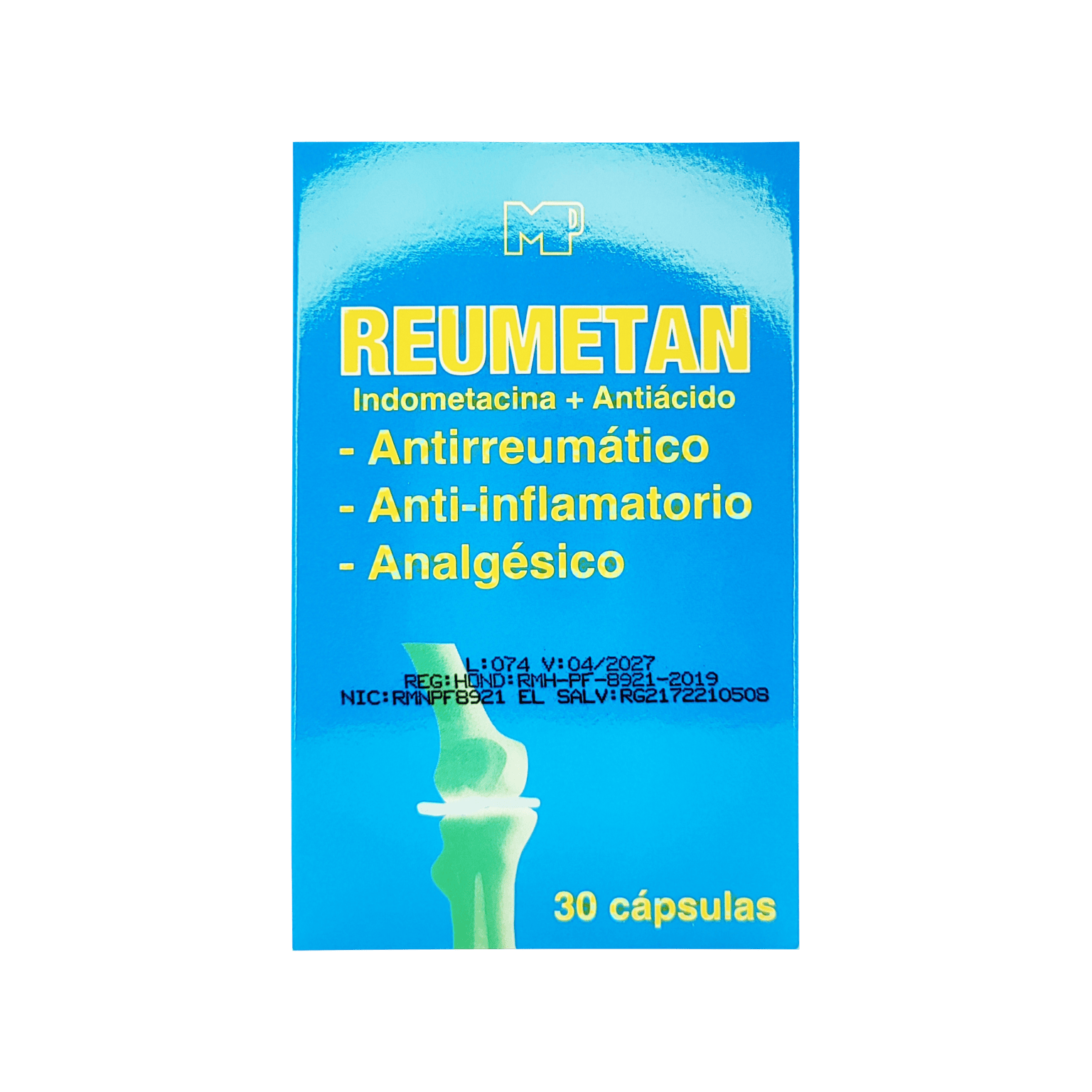 Reumetan 25mg/150mg/150mg, 1 de 30 capsulas – Apomedix