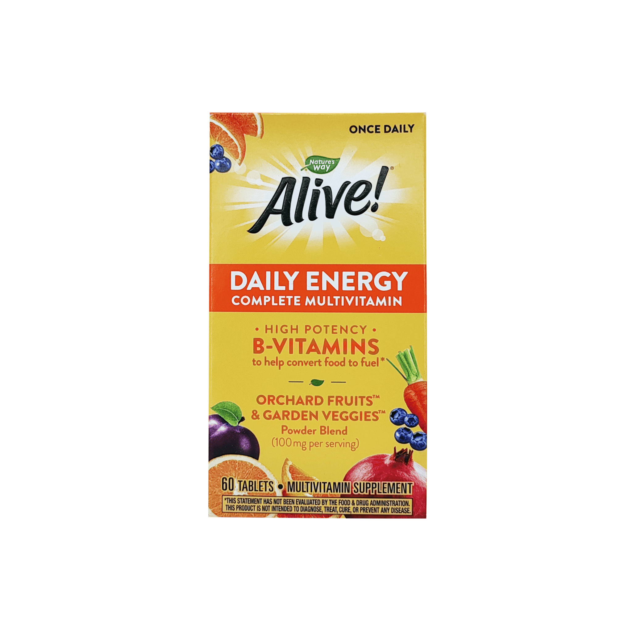 Alive Daily Energy, Frasco 60 Tabletas – Apomedix